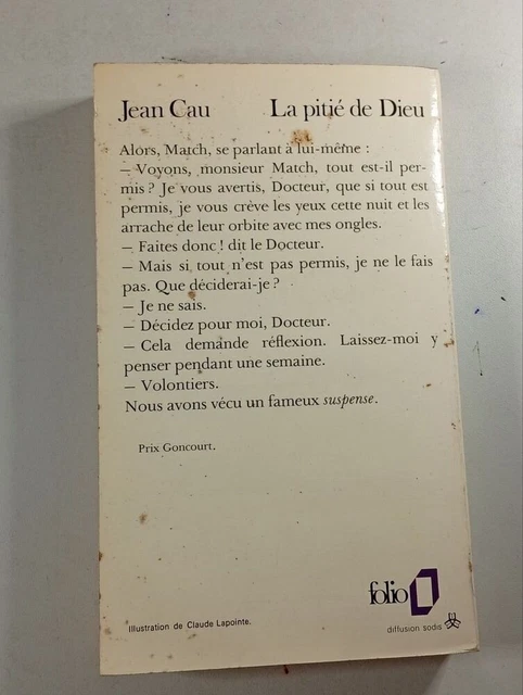 LA PITIÉ DE Dieu | Jean Cau | Bon état EUR 4,00 - PicClick FR