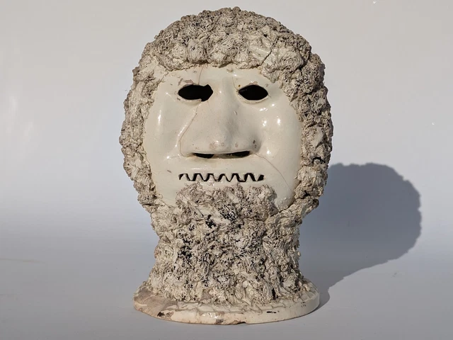 ANTIQUE 18TH CENTURY Green Man Figural Jug Sifter Probably ...