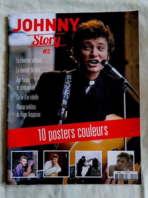 REVUE 67 PAGES Johnny Hallyday STORY No 2 Hors Série + grand Poster EUR ...