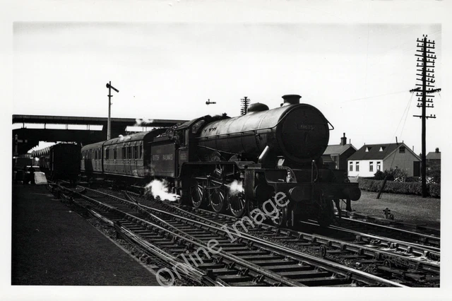 PHOTO RAILWAY ex LNER B17 61635 leaving March for Lowestoft 9/7/1949 £2 ...