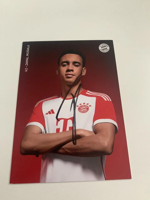 AUTOGRAPH CARD BY Jamal Musiala FC Bayern Munich 2023/2024 23/24 £7.98 ...