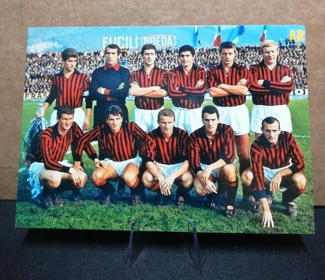 SPLENDIDA RARA CARTOLINA Ac Milan 1966-67 Rivera Trapattoni Condizioni Ottime! EUR 19,99 ...