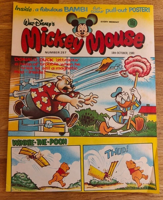 COMIC - UK Bronze Age Walt Disney's Mickey Mouse No #257 18th October ...