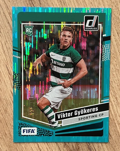 2023-24 DONRUSS SOCCER Viktor Gyokeres Aqua/199 Rookie Card Sporting ...