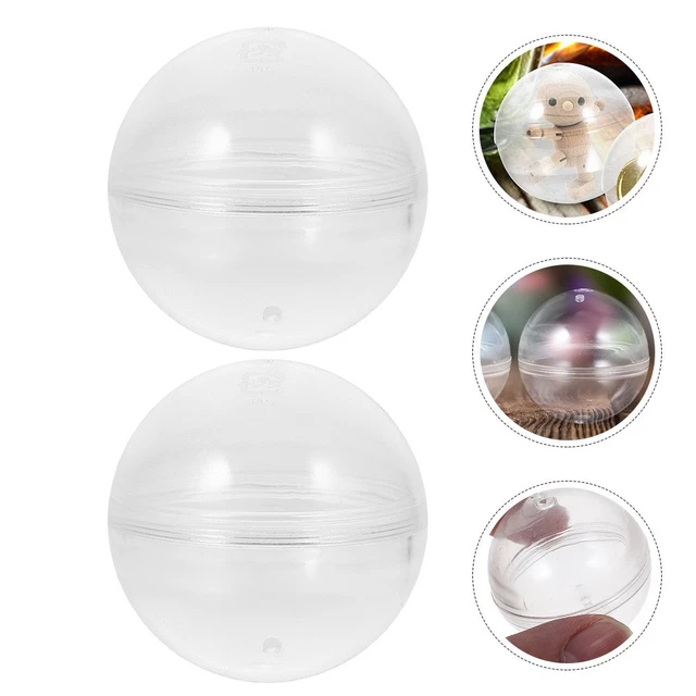 5 PCS VENDING Machine Balls Clear Capsules Gumball Refills Plastic Fun ...