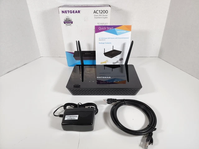 NETGEAR R6220-100NAS SMART Wi-Fi Router AC1200 USB PRINTER TESTED! $17. ...