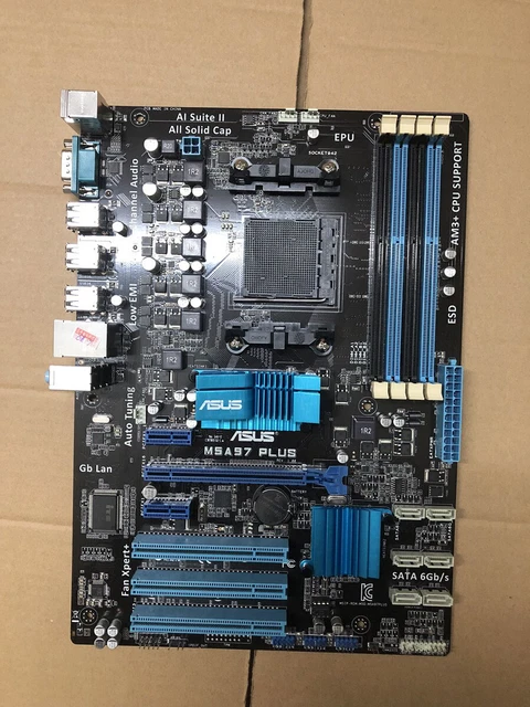 ASUS DESKTOP MOTHERBOARD M5A97 PLUS Socket AM3+ AMD 970 DDR3 SATA 6Gb/s ...