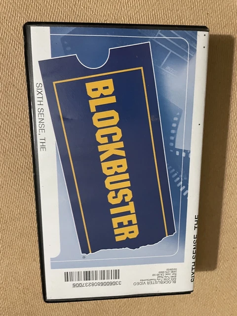 THE SIXTH SENSE Vhs Blockbuster Clamshell 1999 Y2K Horror Suspense 2000 ...