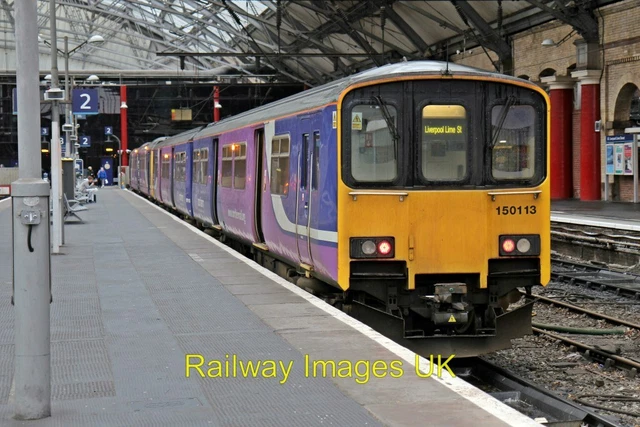 RAILWAY PHOTO CLASS 150 DMU Northern Rail Class 150 150113 Lime Street ...