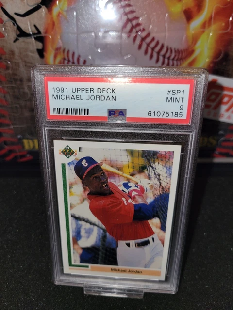 MICHAEL JORDAN 1991 Upper Deck Baseball SP1 PSA 9 COMME NEUF White Sox ...