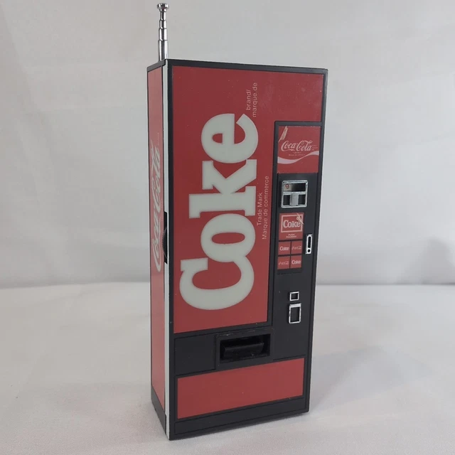 VINTAGE COCA-COLA COKE Vending Machine AM/FM Radio Red TESTED WORKING ...
