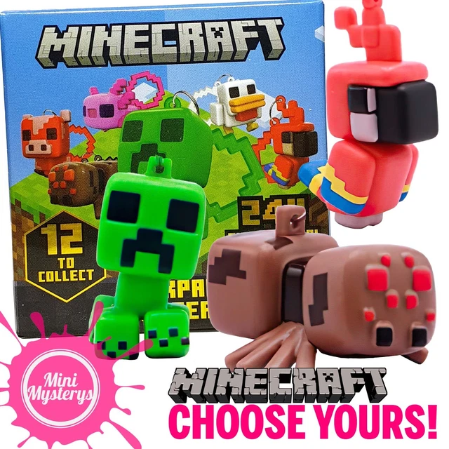 MINECRAFT CLIP-ON BACKPACK Hangers *CHOOSE YOURS* Axolotl Cow Parrot ...