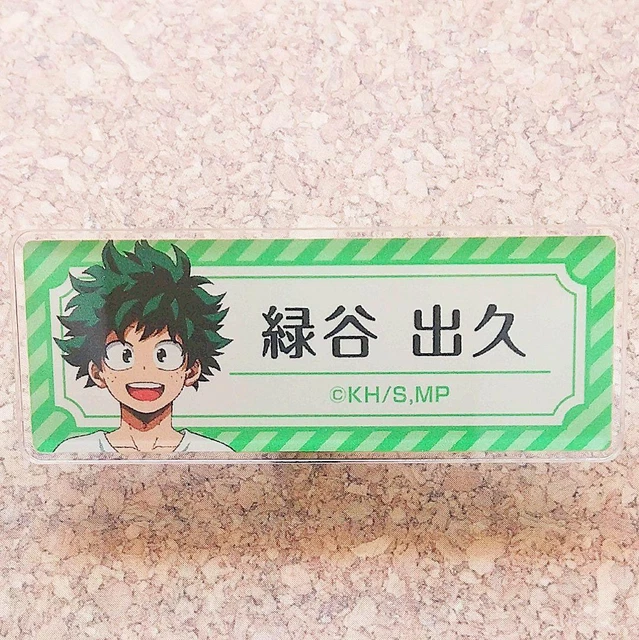 MY HERO ACADEMIA Acrylic Name Badge Collection Izuku Midoriya £25.46 ...