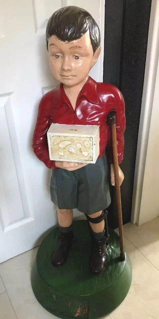 VINTAGE SPASTICS CHARITY Collection Box 1950/60s ‘ Boy ‘ Damien Hirst ...