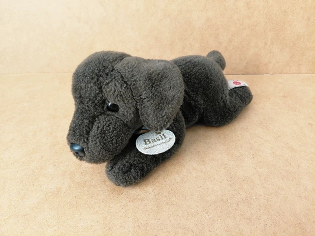 KEEL TOYS - Chocolate Labrador - 'Basil' Name Tag - Soft Toy Plush ...