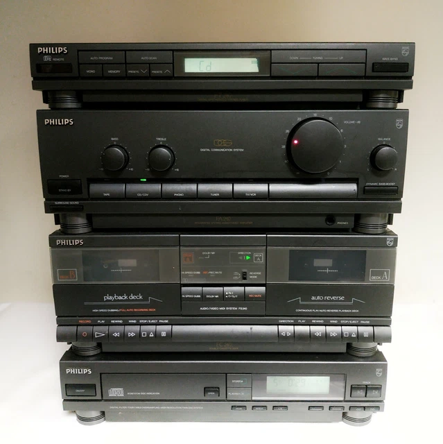PHILIPS FS 240 Hi-Fi Midi System With Cd Player Made In Austria Vintage ...