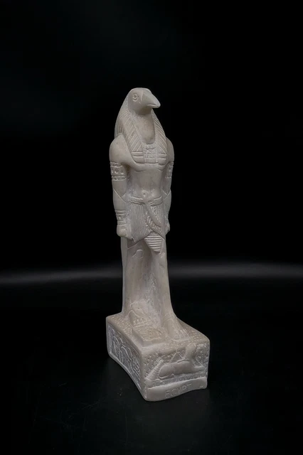RARE STATUE ÉGYPTIENNE antique dieu de la connaissance Thoth décorative ...