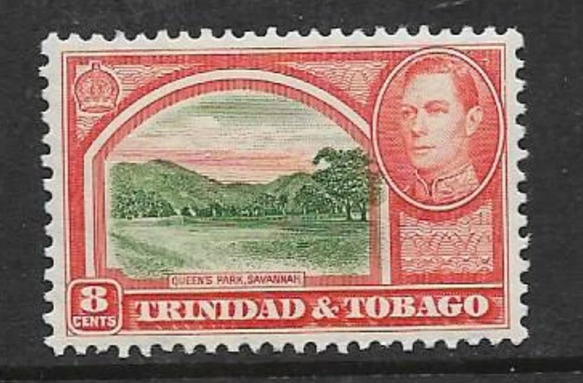 TRINIDAD & TOBAGO 1938 Kgv1 Definitive Series - Mnh 8 Cent Stamp, Queen ...