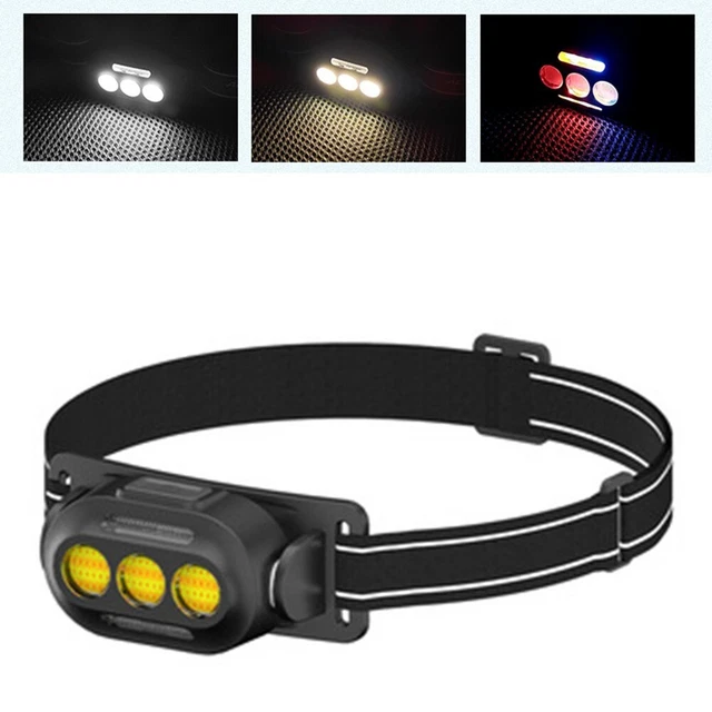 LAMPE FRONTALE DEL COB pour camping et maintenance mode de charge et de ...