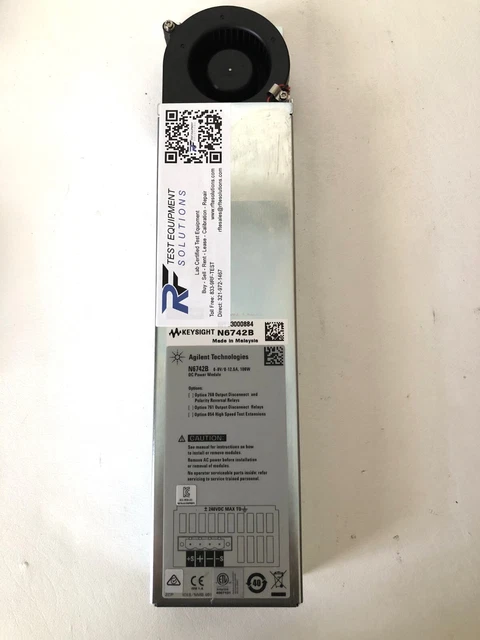 KEYSIGHT AGILENT N6742B DC Power Module, 8V, 12.5A, 100W - Warranty ...