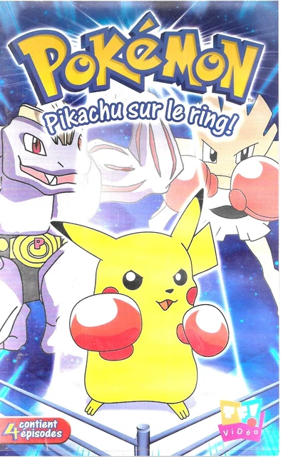 POKÉMON VOL. 9 - Pikachu sur le Ring [VHS] - 4 épisodes - 1h32 (2000) vf EUR 15,00 - PicClick FR