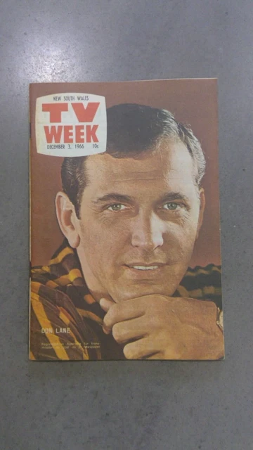 VINTAGE TV WEEK Magazine 1966 NSW December 3 Don Lane $20.00 - PicClick AU