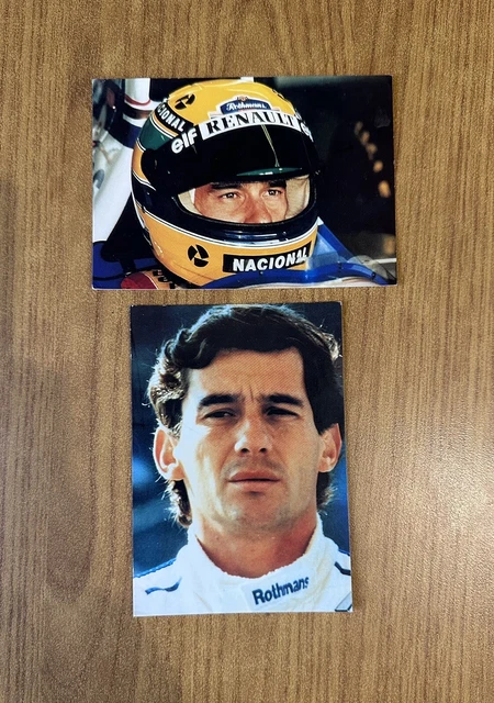 LOT 2 AYRTON Senna Formula 1 Bg Postcards £19.20 - PicClick UK