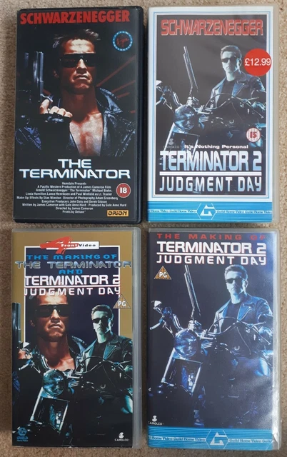 THE TERMINATOR VHS Bundle, Terminator - T2 Judgement Day & Making of ...