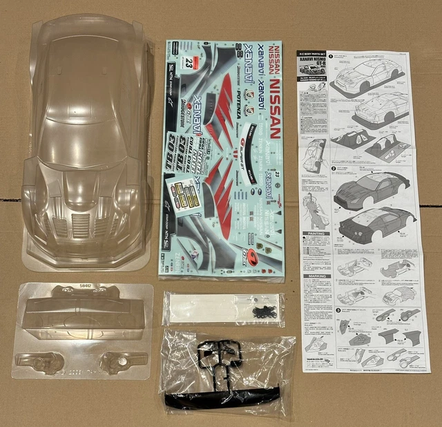 TAMIYA NISSAN SKYLINE Xanavi Nismo GT-R R35 Body Parts Set 51359 58412 ...