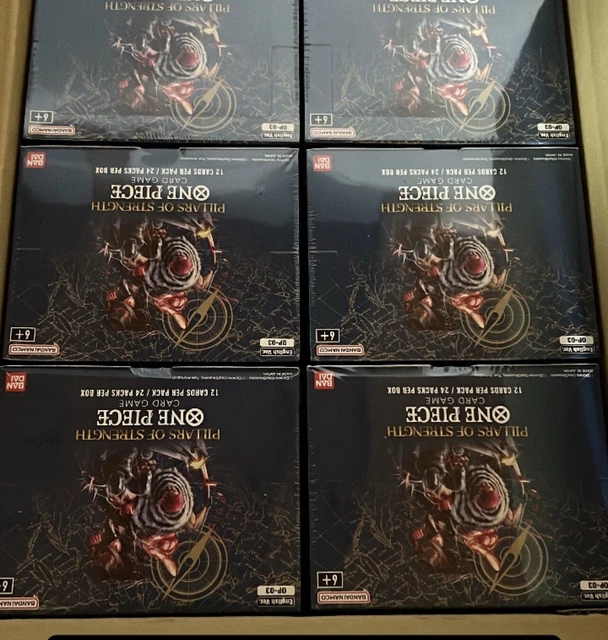 ONE PIECE BOX Op03 Pillars Of Force Carte Game Bandai TCG Op-03 Eng ...