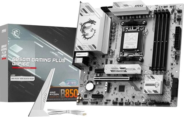 MSI B850M GAMING plus WIFI6E Motherboard, Matx - Supports AMD Ryzen ...