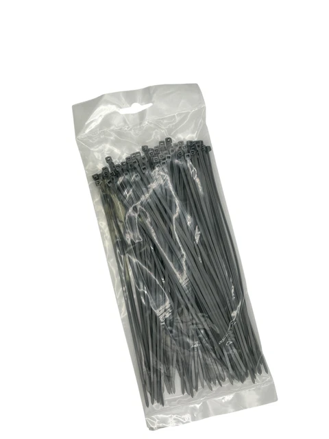 CABLE TIES - Silver - 2.5mm x 200mm Long - Pack of 100 $4.55 - PicClick AU