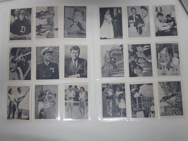 1963 VINTAGE ORIGINAL Rosan John F Kennedy Trading Cards 64/64 Complete ...