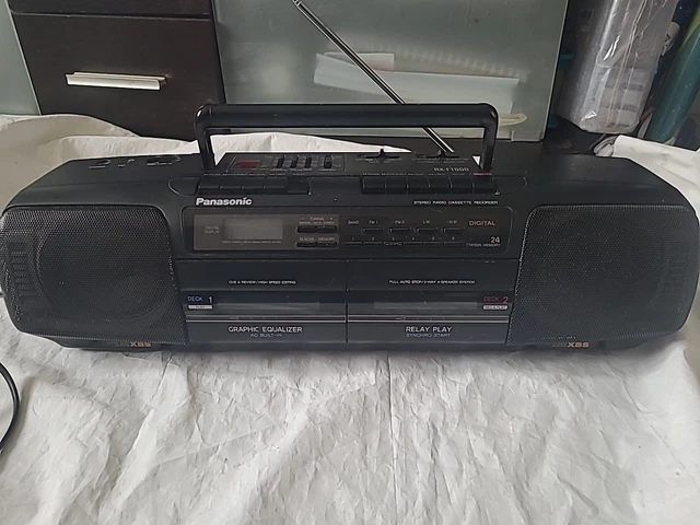 PANASONIC RX-FT600 RETRO 90s Stereo Radio Cassette BoomBox Shortwave FM ...