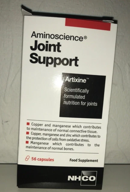 JOINT SUPPORT AID Food Supplement NHCO Aminoscience 56 Capsules Bone ...