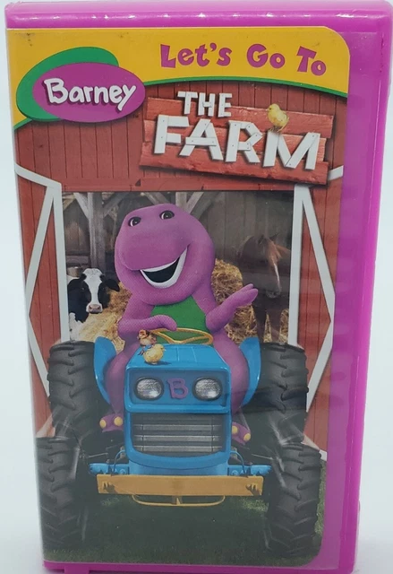 BARNEY LET'S GO To The Farm VHS 50 Minutes Lyons Partership 2005 Sing ...