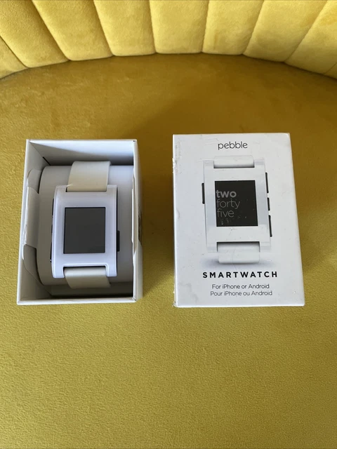 PEBBLE ORIGINAL SMART Watch, Model 301WH, With Box And Manual £52.68 ...