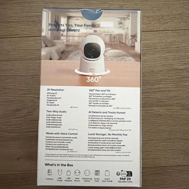 EUFY SECURITY C220 Innenkamera Überwachungskamera mit 2K-Auflösung 360 ...