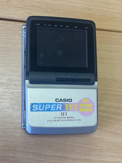 VINTAGE COLLECTABLE CASIO LCD Pocket TV Television Model EV-510D £10.00 ...
