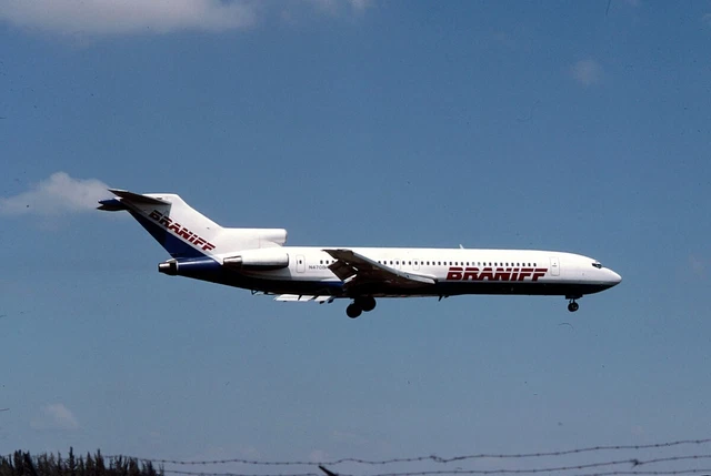 BRANIFF, BOEING 727, N470BN, in 1985, aircraft slide £2.50 - PicClick UK