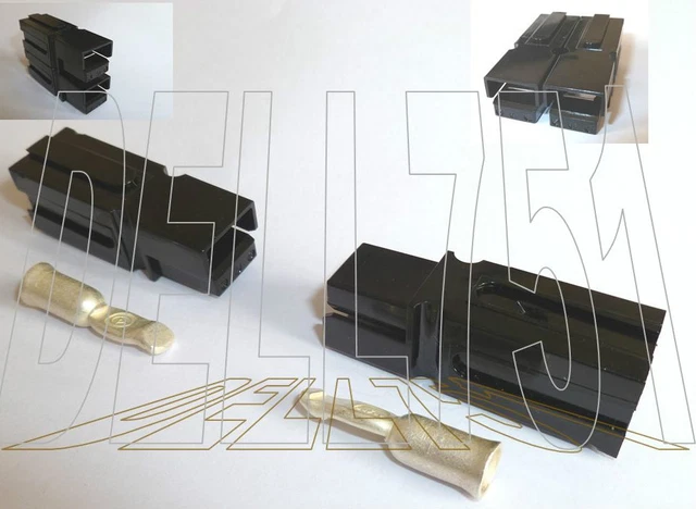 ANDERSON 75AMP 16 mm2 POWERPOL STECKER (SCHWARZ) EUR 7,26 - PicClick DE