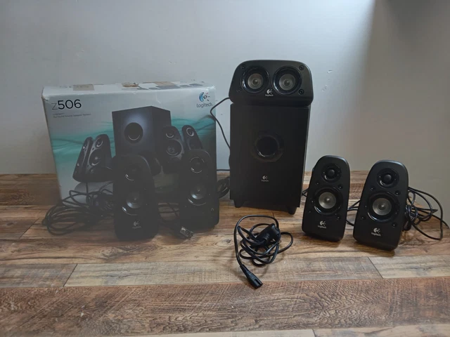 LOGITECH Z506 MULTIMEDIA 5.1 Surround Sound Speaker System Boxed ...