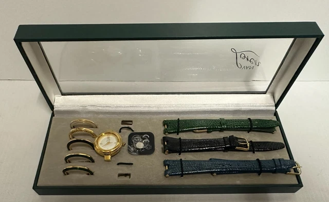 VAN LOREN INTERCHANGEABLE Watch Bands & Bezel Set Multi-Styled GWO new ...