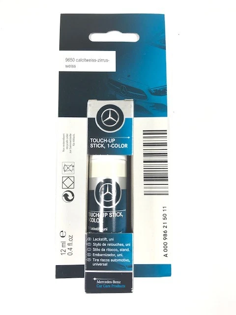 ORIGINAL MERCEDES BENZ Touch Up Stick 9650 caliweiss- zirru met ...