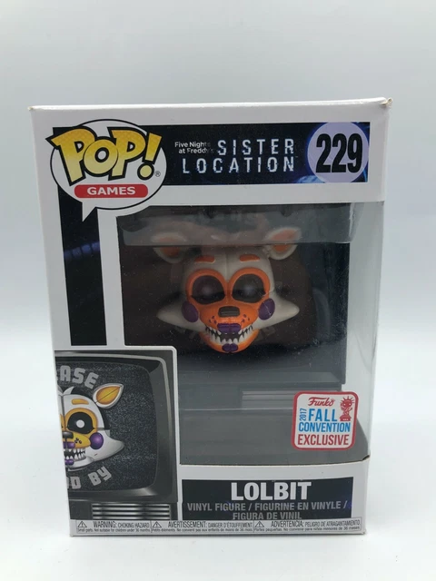 FUNKO POP GAMES Five Nights At Freddys Sister Location Lolbit 229 Vinyl ...
