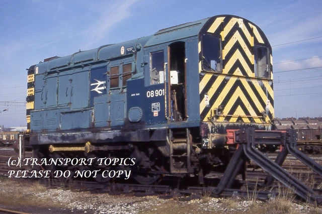 DIESEL RAILWAY PHOTO CLASS 08 SHUNTER 08901 Bescot Yrd 13-3-95 ...
