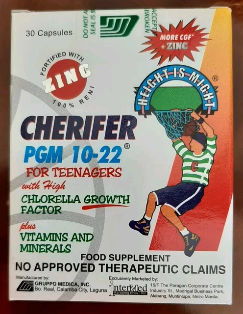CHERIFER PGM 10-22 For Teenagers with High CGF Original 30 Caps With.Zinc £29.99 - PicClick UK