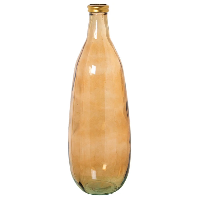VASE DE SOL Alexandra House Living Marron Doré Verre 25 x 25 x 70 cm ...