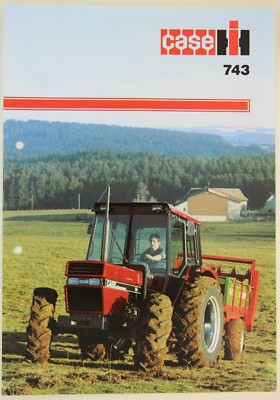 PROSPECTUS BROCHURE TRACTEUR CASE IH 743 tractor traktor trattore ...