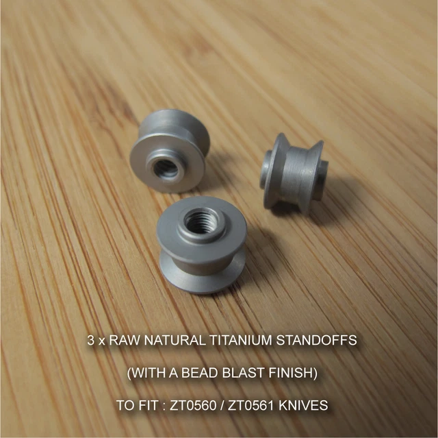 ZERO TOLERANCE ZT0560 ZT 560 561 Knife Custom Ti Standoff Set MATT ...